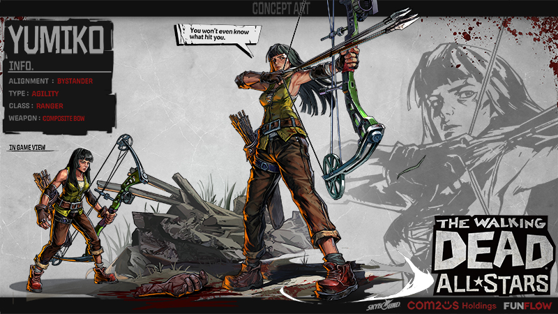 Com2uS Holdings、終末世界での放置ゲーム『ウォーキング・デッド：オールスターズ』にてアップデート実施！新キャラクター「ユミコ」が ...