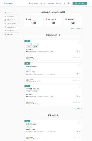 企業業績や株式投資の情報・意見を交わすリサーチプラットフォーム「Ishare」のサービスを開始（2022/8/27）｜株式会社Ishareの ...
