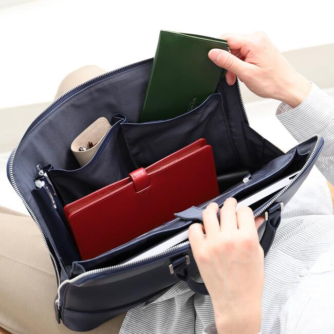 BLUE SINCERE（ブルーシンシア）「ガバッと開く薄型ビジネスバッグ」ビジネスレザーバッグ “EQUES(エクエス)" RT3 新発売 ...