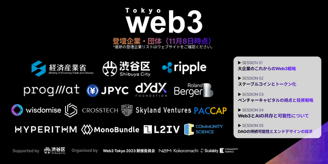 Web3 Tokyo 2023: 世界的なWeb3プロジェクトが再び集結 - ZDNET Japan