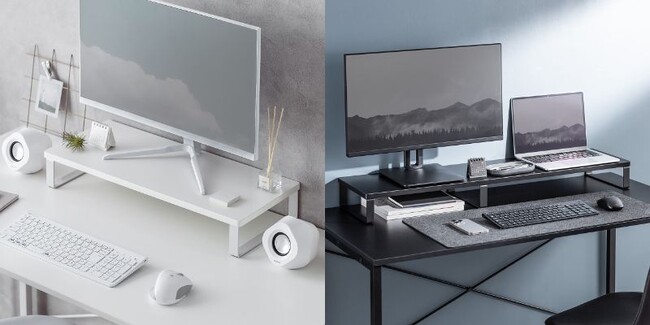 人気のモニター台にブラックとホワイトの新色を7月30日に発売：紀伊民報AGARA｜和歌山県のニュースサイト