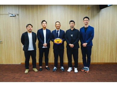 リーグ開幕直前の3人制プロバスケットボールチーム「ADDELM ELEMENTS.EXE」2024年シーズン新規参入のご報告に渋谷区長を表敬訪問 | ORICON NEWS