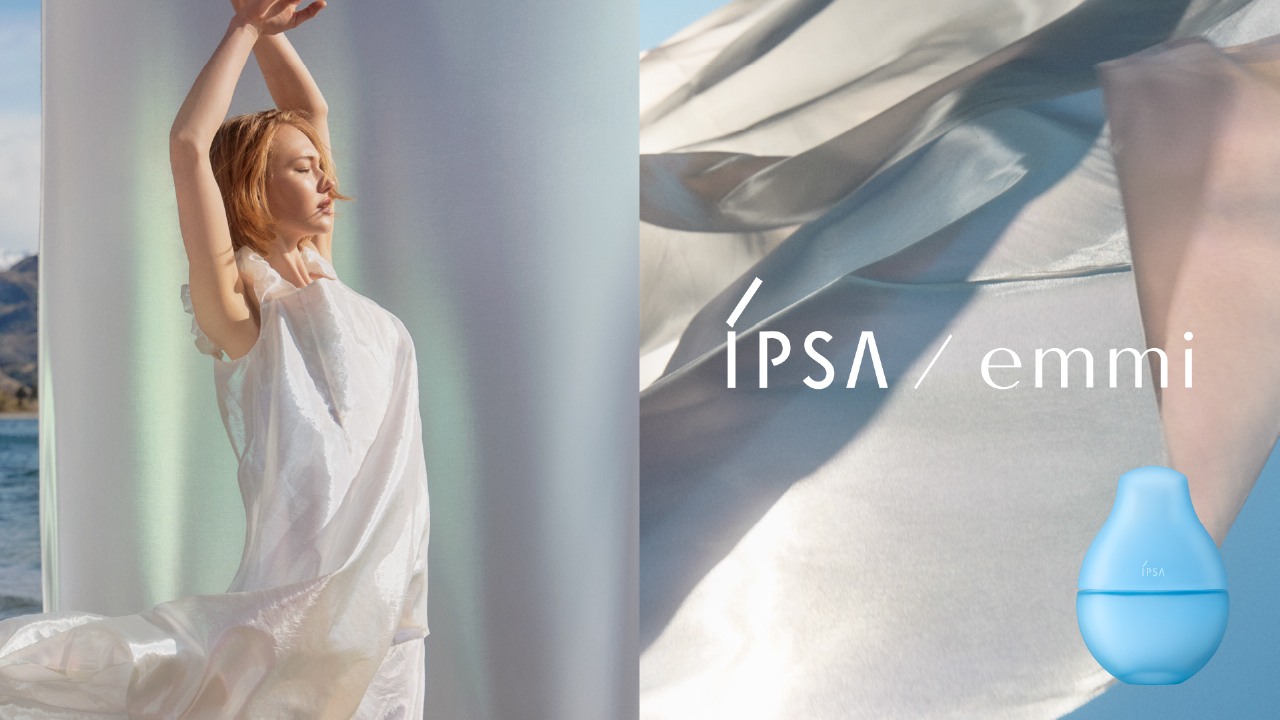 [emmi] ひとりひとりの肌が本来持つ美しさを引き出す化粧品ブランド「IPSA」とファッションブランド「emmi」が業界を超えた初コラボレーションを実現 ワンピースやヨガウエアなど全12型を ...
