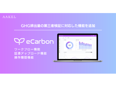 第三者検証に対応した機能を追加。GHG排出量可視化・削減シミュレーションツール「AAKEL eCarbon」 企業リリース | 日刊工業新聞 電子版