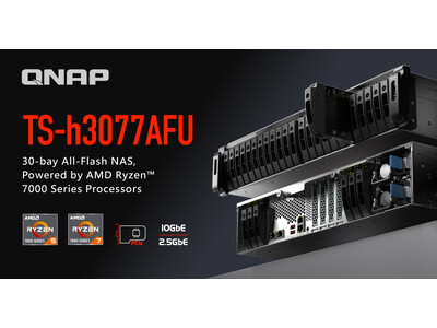 AMD Ryzen(TM) 7000シリーズプロセッサを搭載した、30ベイZFSベースのオールフラッシュ TS-h3077AFU SATA ...
